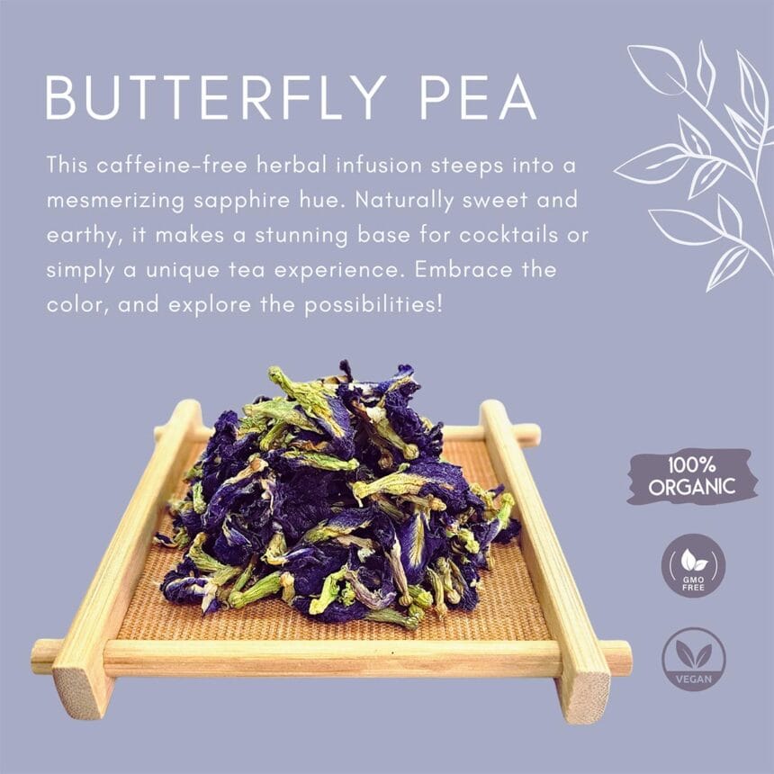 100% Organic Butterfly Pea Tea • Lotus Factory