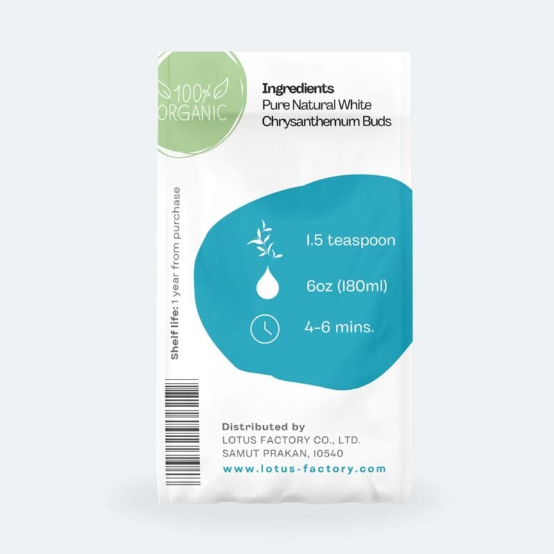 100% Organic White Chrysanthemum Tea • Lotus Factory